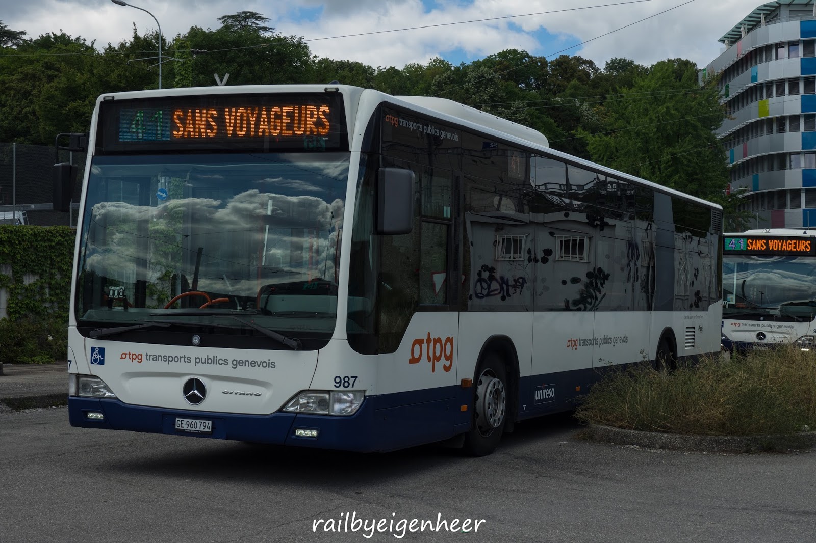 ÖFFENTLICHER VERKEHR: TPG (Geneve Tours) Bus Mercedes Citaro EVOBus ...