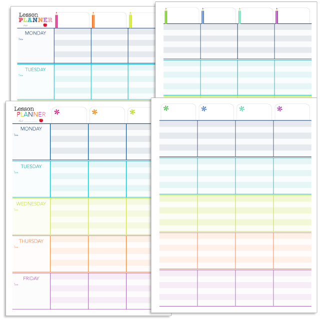 Clean Life and Home: The Printable Teacher Planner in 3 Designs!