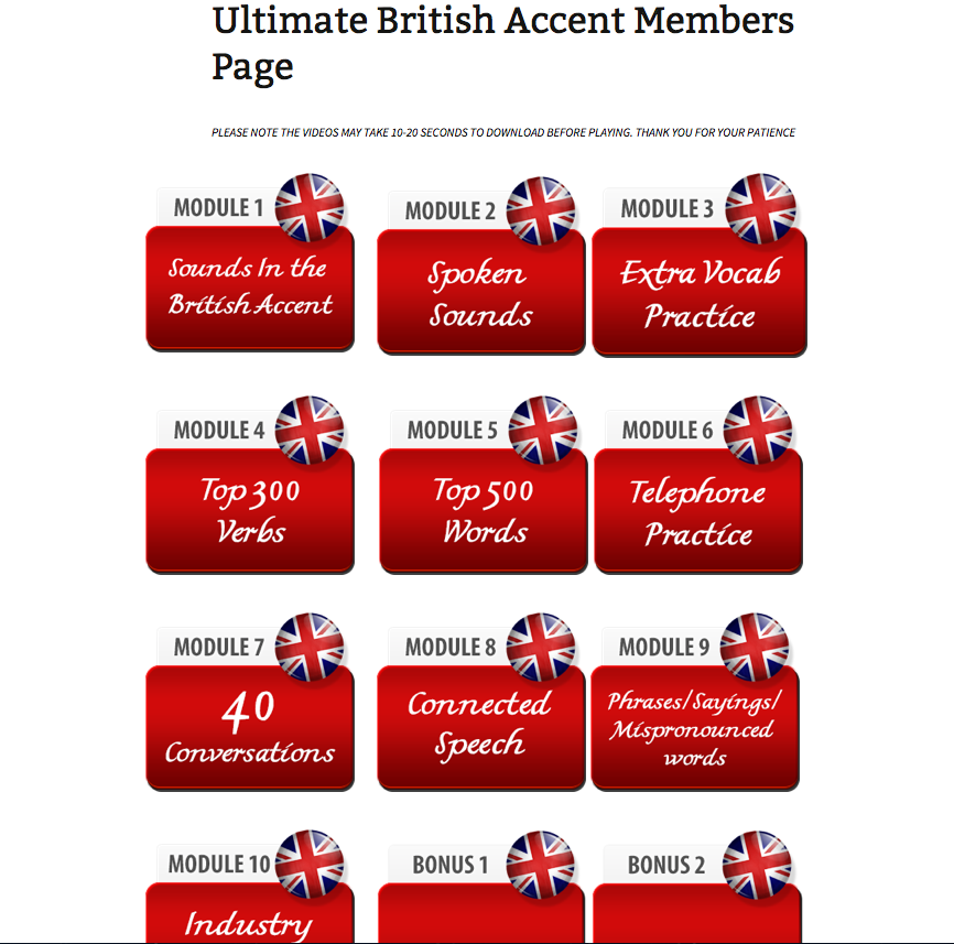 Learning British UK Accent (RP): 06/01/2014 - 07/01/2014