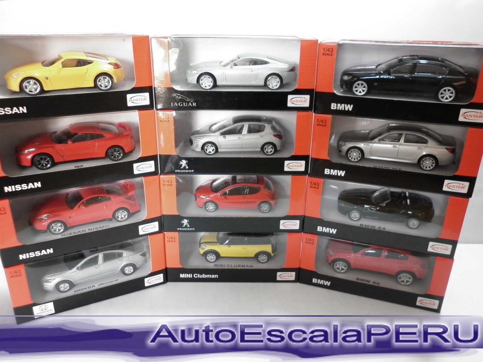 AutoEscalaPeru: Coleccion 1:43 Autos Deportivos Rastar