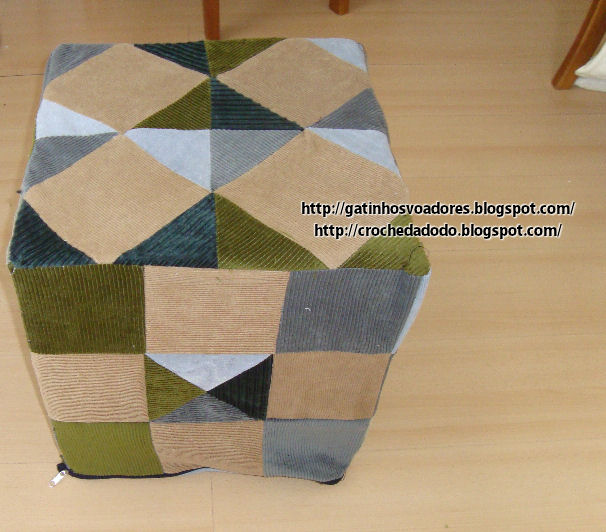 Croché da Dodo: Cubo de Patchwork