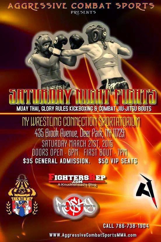The MMA Journalist: Saturday Night Fights Poster
