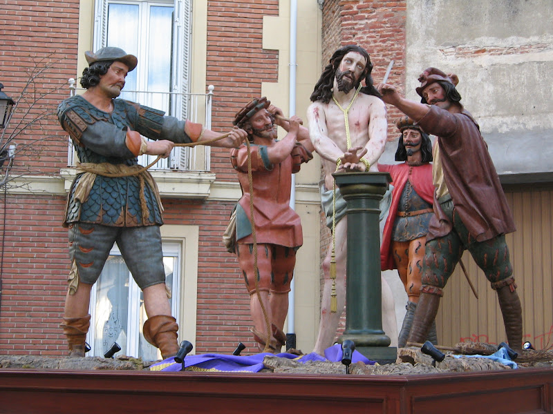 Arte en Valladolid: COFRADÍA DE LA PASIÓN: El "paso" de la FLAGELACIÓN ...