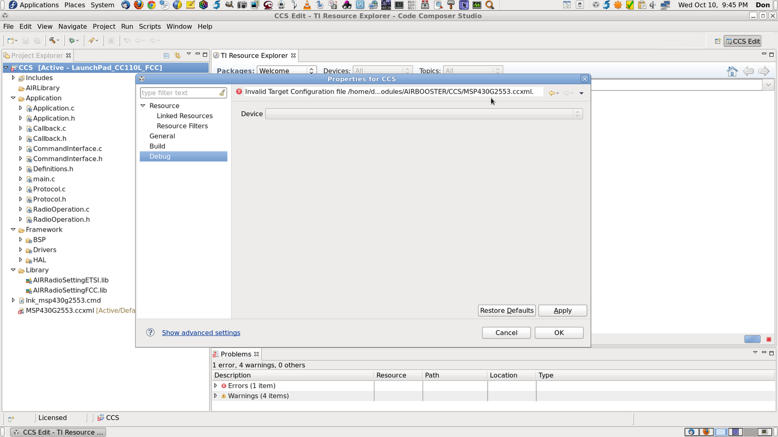 Review of Texas Instruments 430Boost-CC110L BoosterPack featuring ...