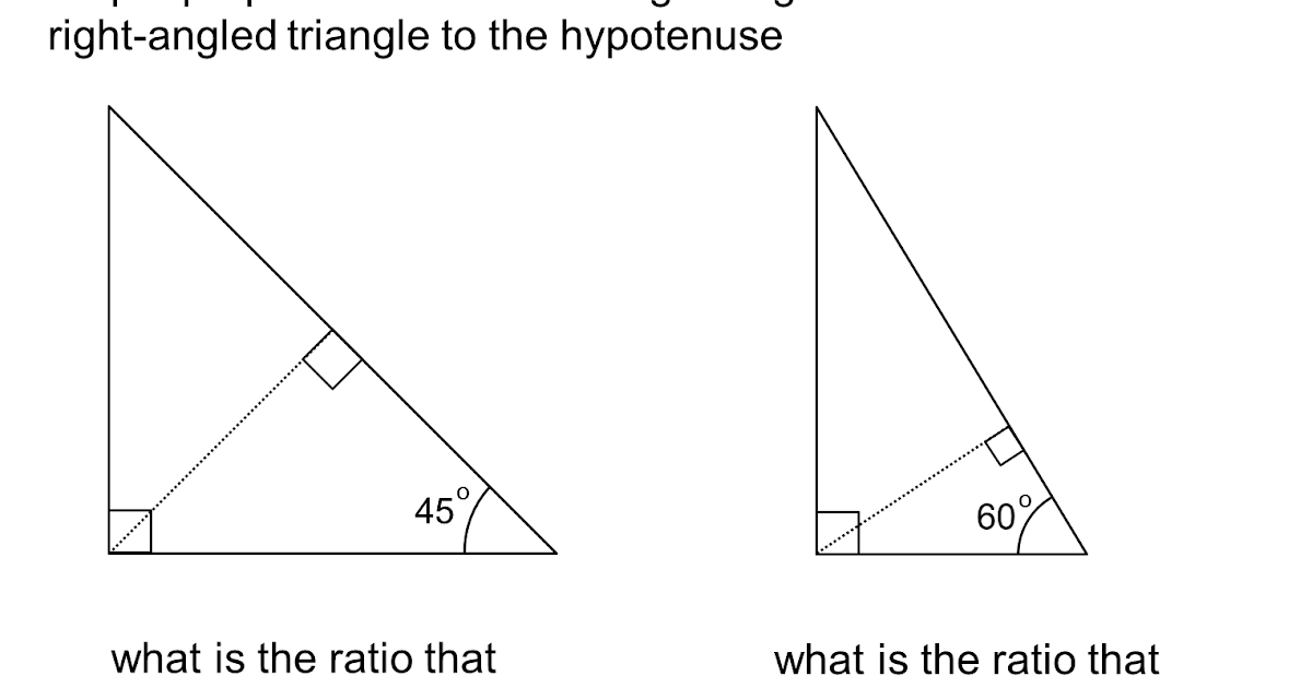 MEDIAN Don Steward mathematics teaching: perpendicular to the hypotenuse