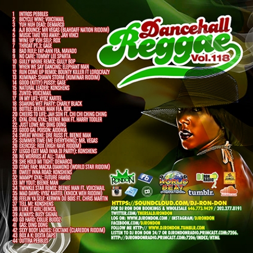 DJ RONDON - DANCEHALL REGGAE VOL 118 | REGGAETAPESHOP