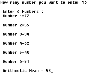 A Great Platform For Education.: C Program to Calculate Arithmetic Mean