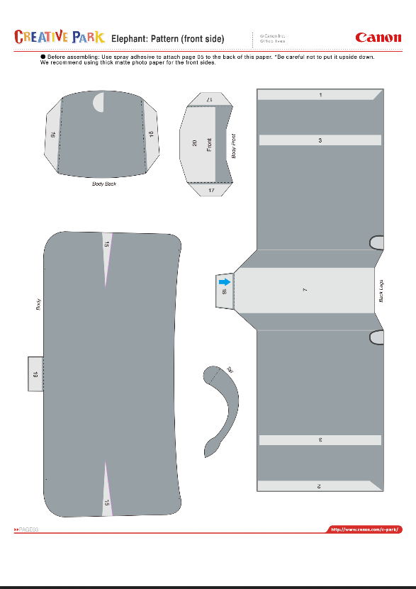 KELOMPOK 2: Cara membuat papercraft "GAJAH DI SORE HARI"