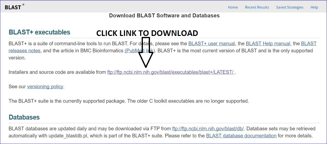 Download Standalone Blast Software - | Bioinformatics