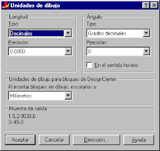 Tutorial AutoCAD: Lección 2 Unidades de dibujo