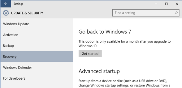 How to go back Uninstall Windows 10 and Downgrade to Windows 7 or 8.1 ...