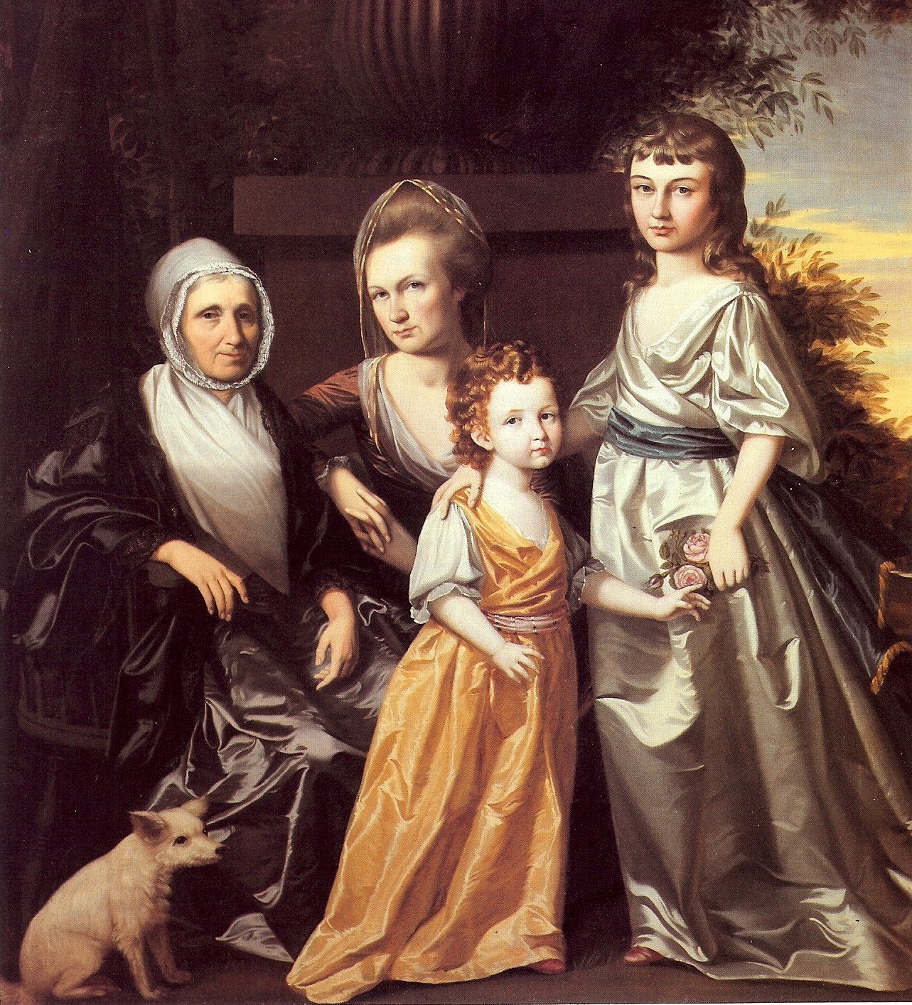 art gallery paintings : Paintings of 18th-Century American Families