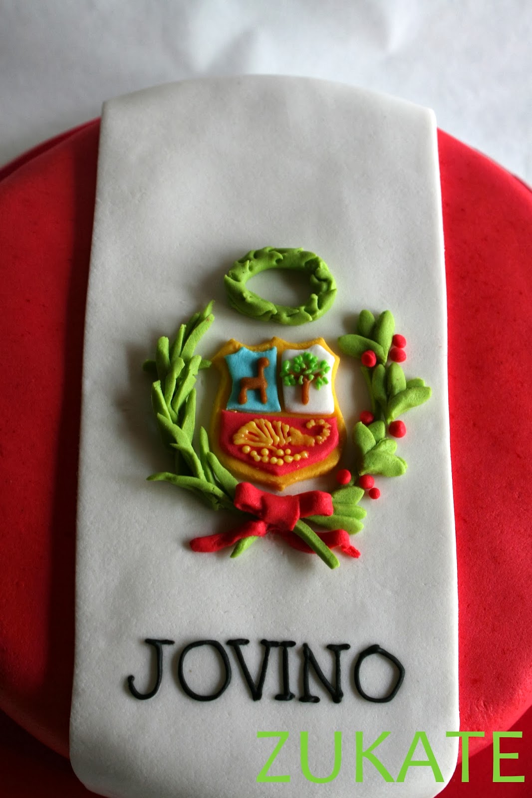 TORTA DE LA BANDERA DE PERÚ PARA JOVINO | ZUKATE