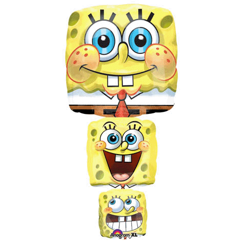 The Party Bloc: SpongeBob Stack Shape -38 inch Super Shape (2 Sided)