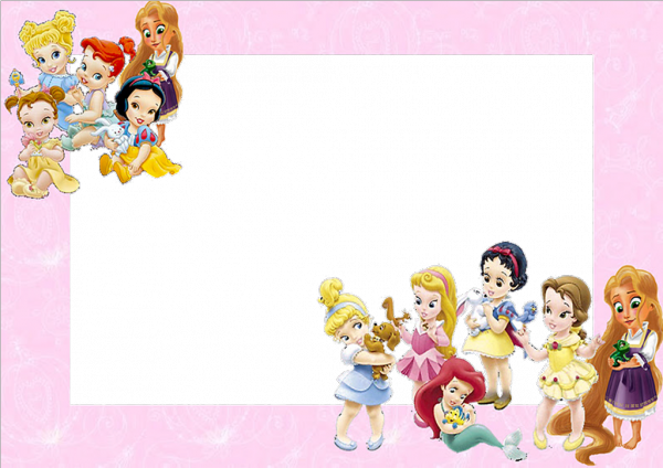 Todo Imprimibles: Marcos digitales de las Princesas Disney en formato ...