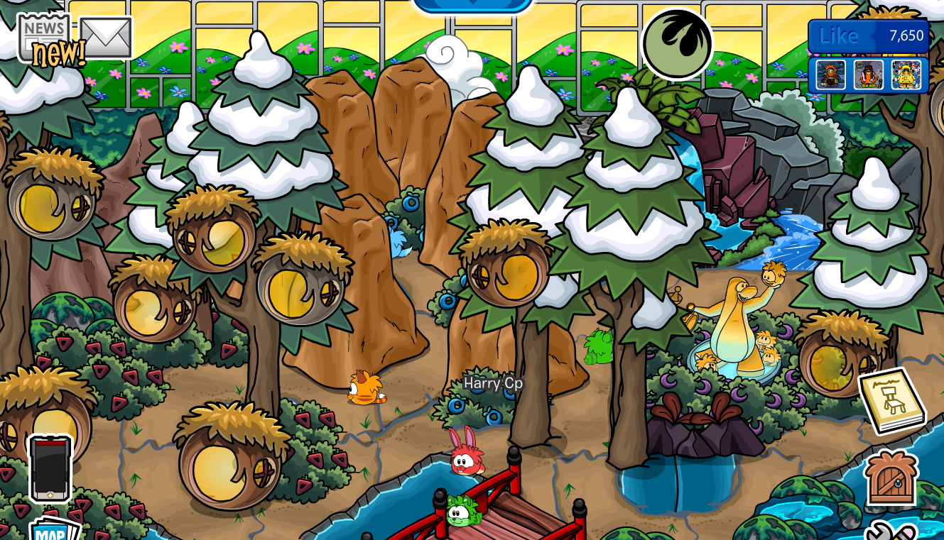 Club Penguin Igloo Ideas: Puffle Wild igloo by Harry Cp