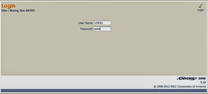 NEC SV8100 Phone Training: Webpro User Administration Login