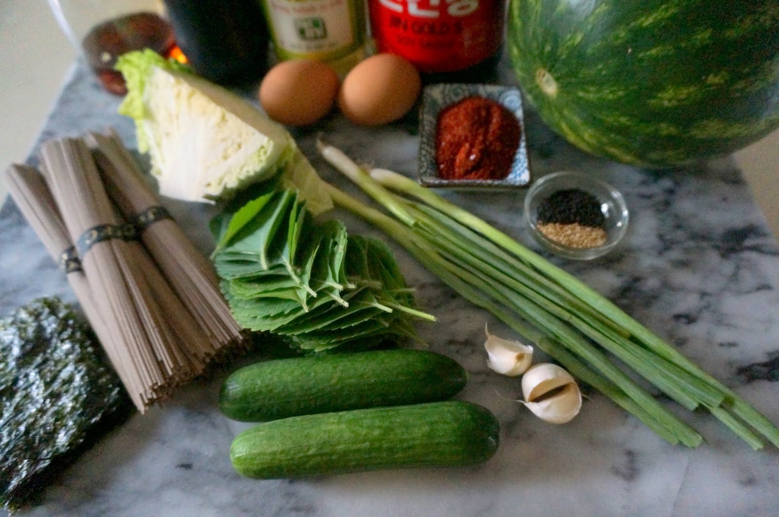Korean Spicy Watermelon Noodles | Soobak Naengmyun (수박냉면)
