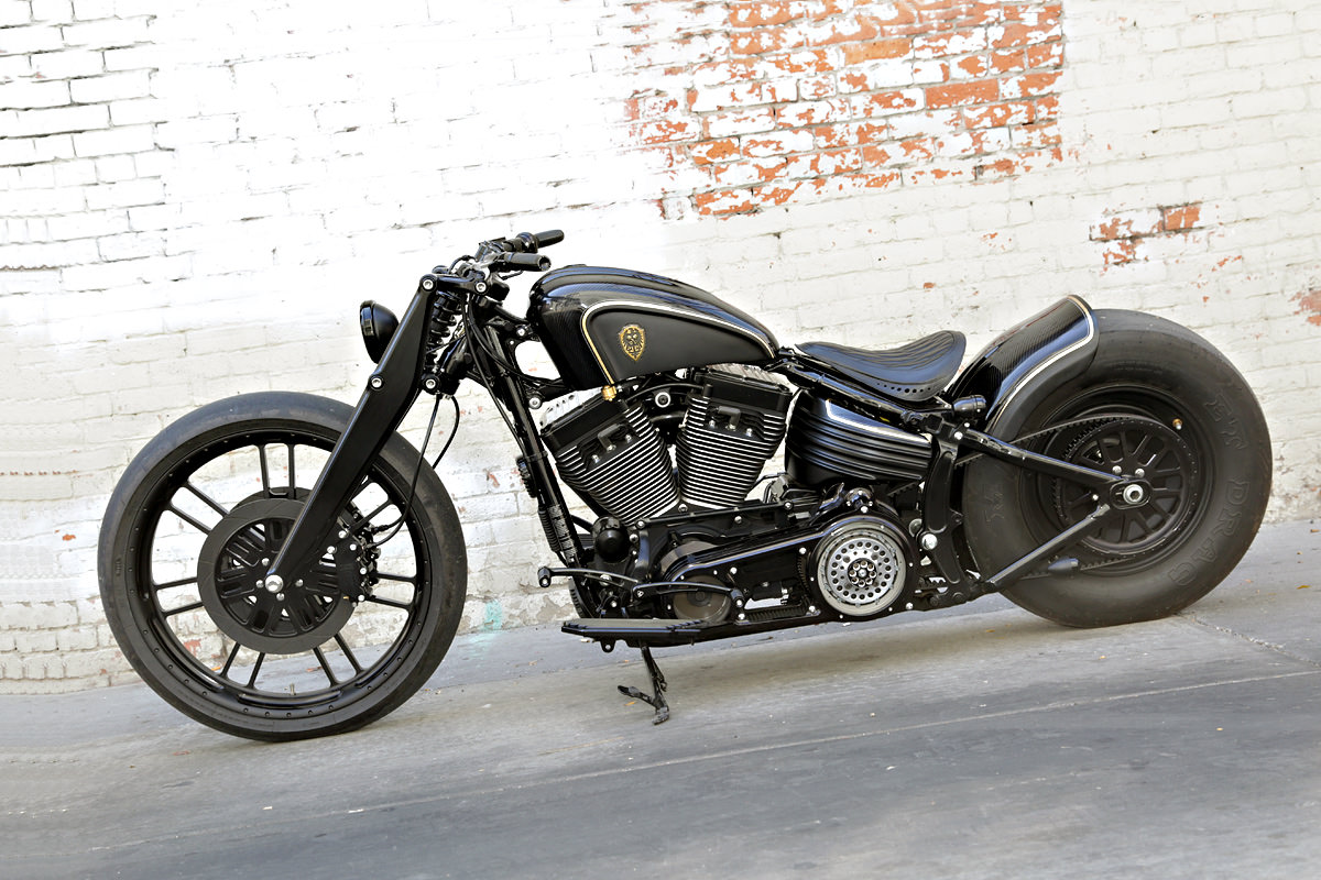 CAFE RACER: ROUGH CRAFTS’ RAKED-OUT HARLEY SOFTAIL ROCKER | Suspiro de Café