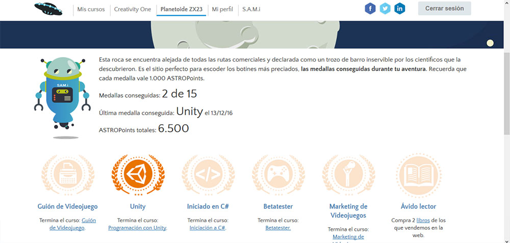 Plataforma gamificada de Gametopia