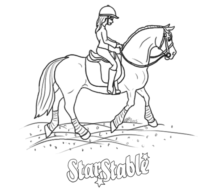 Star Stable Online Mel: Kolorowanki