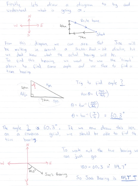 Year 10 Maths: Bearings and Trigonometry