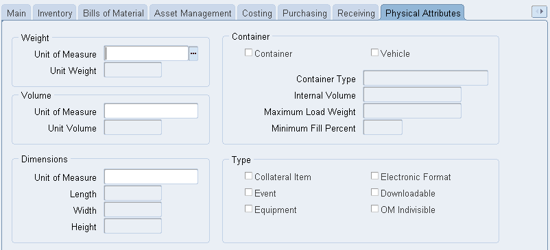 Oracle Inventory: Defining Item (Item Master) « Learn Oracle