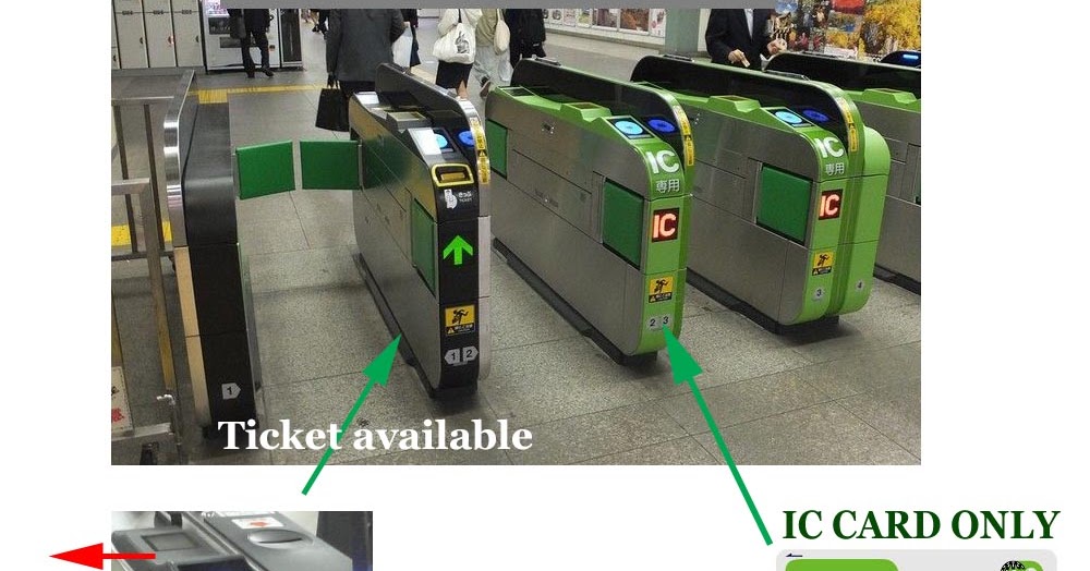 Japan Backpackers Express: JR has Two types of ticket gates