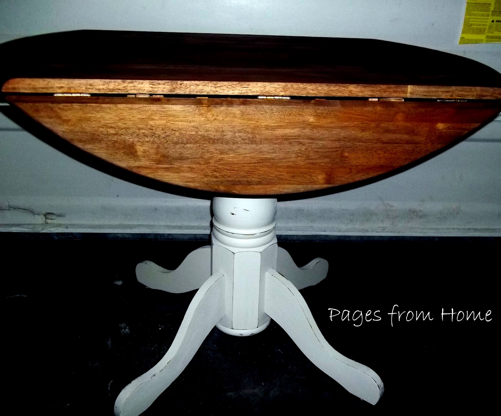 Pages from Home: Drop Leaf Table With Homemade Chalk Paint