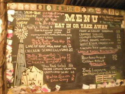 The Toolshed Bar, Noojee by Bureaucrat - Eat and Be Merry Crew