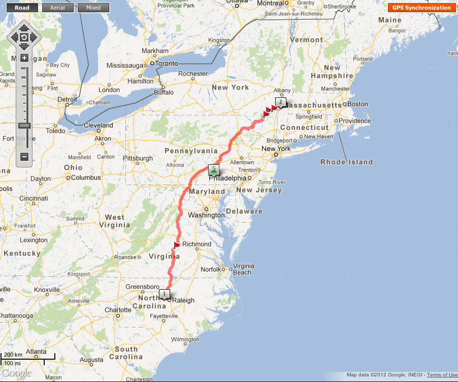 Runaway to Nova Scotia: Route (Nova Scotia)