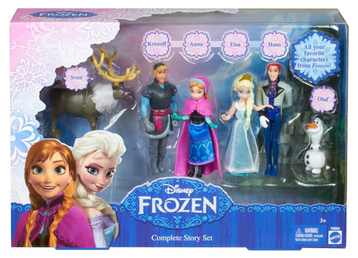Disney Frozen Complete Story Playset $24.99 (Anna, Elsa, Prince Hans ...