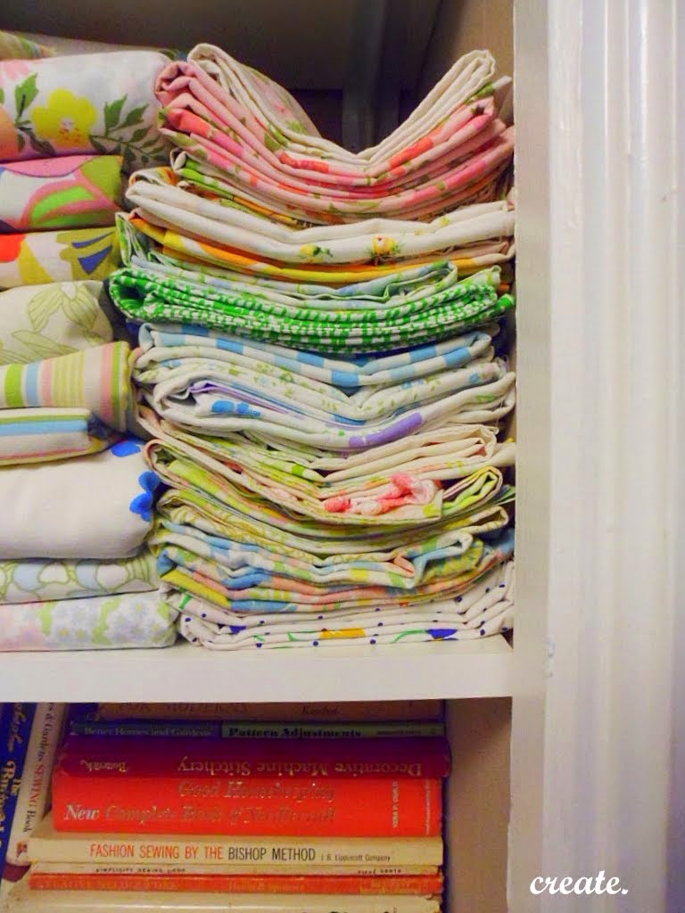 create.: Vintage Sheet Storage