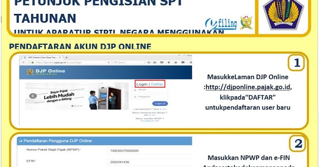 Cara Mendapatkan EFIN Untuk Daftar DJP Online Sebelum Membuat SPT - Biologizone