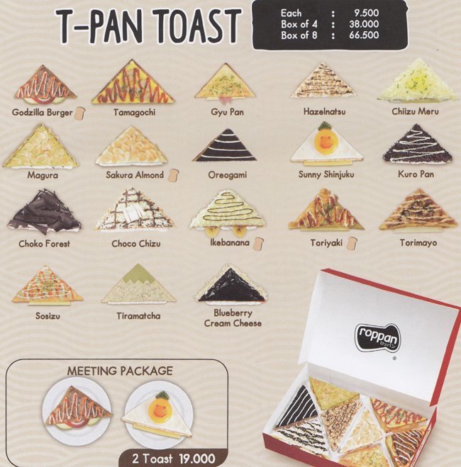 Harga Menu Roppan dan Lokasi di Jakarta Terbaru 2017