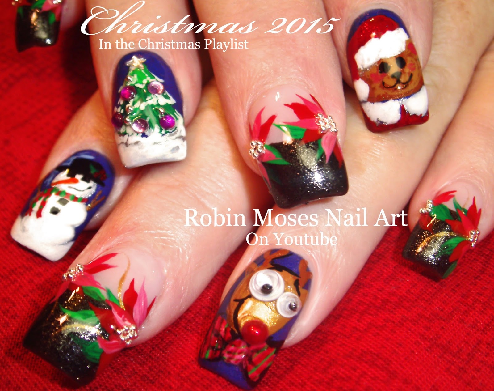 Nail Art by Robin Moses: Christmas Scene Nail Art Ideas! "christmas ...