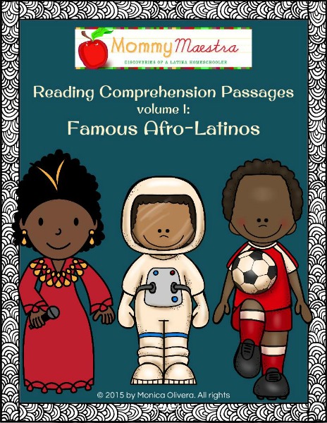 Mommy Maestra: Reading Comprehension Passages on Famous Afro-Latinos