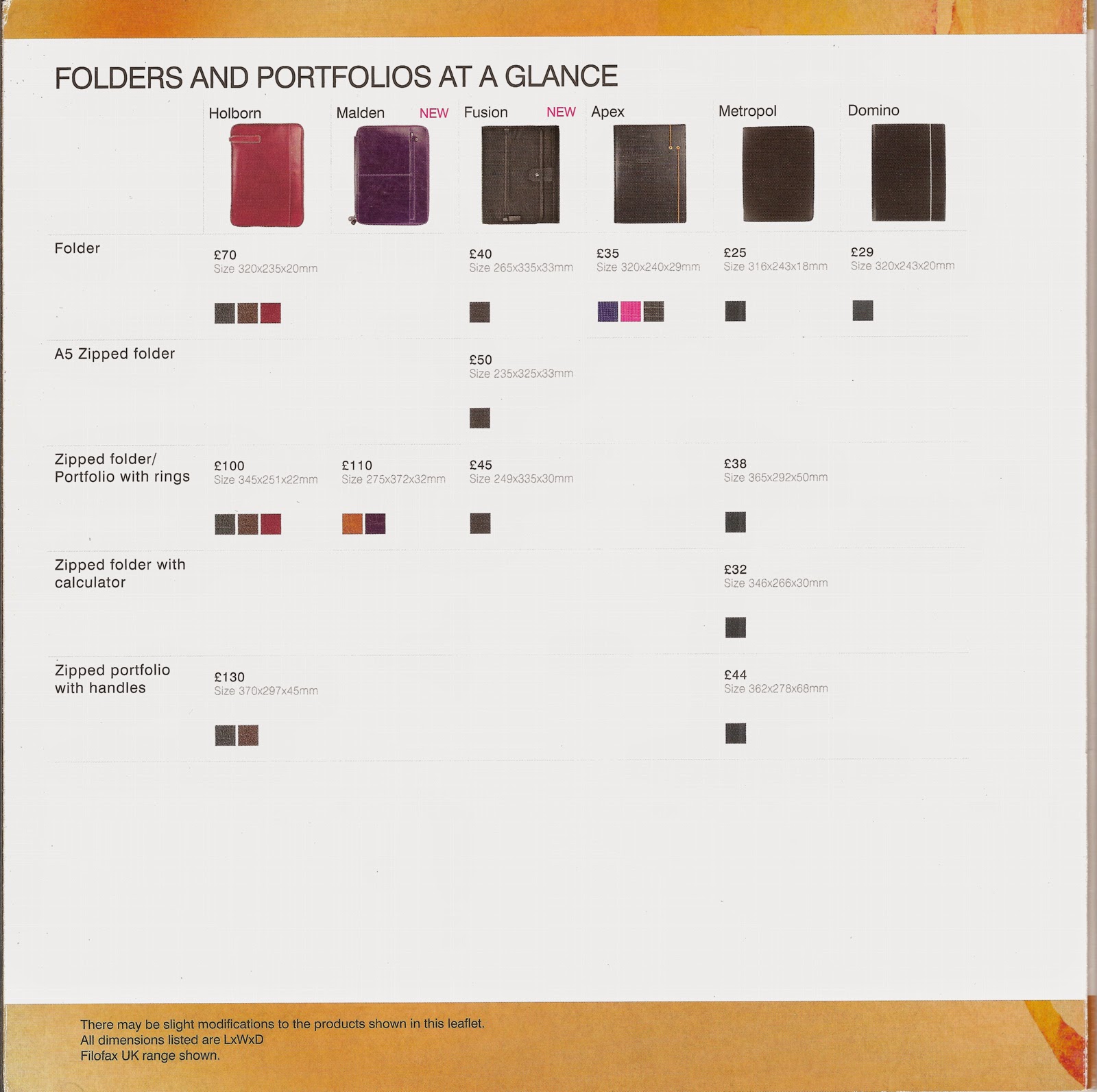 Philofaxy: Filofax UK Product Guide 2012/13