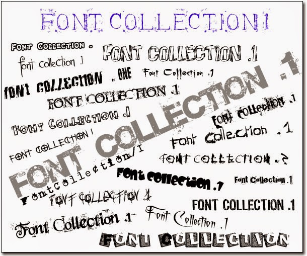 Huge Fonts Collections - Free PSD Design