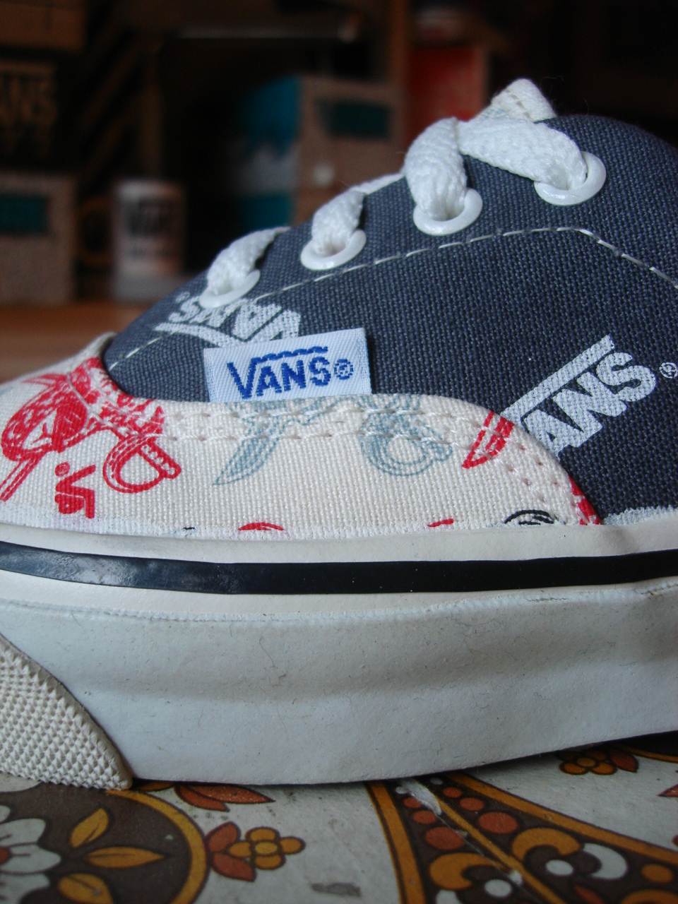 theothersideofthepillow: vintage VANS custom 2-tone tri-color PIRATE ...