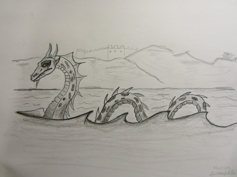 Gallery 91 Inc.: Sea Serpent sketch