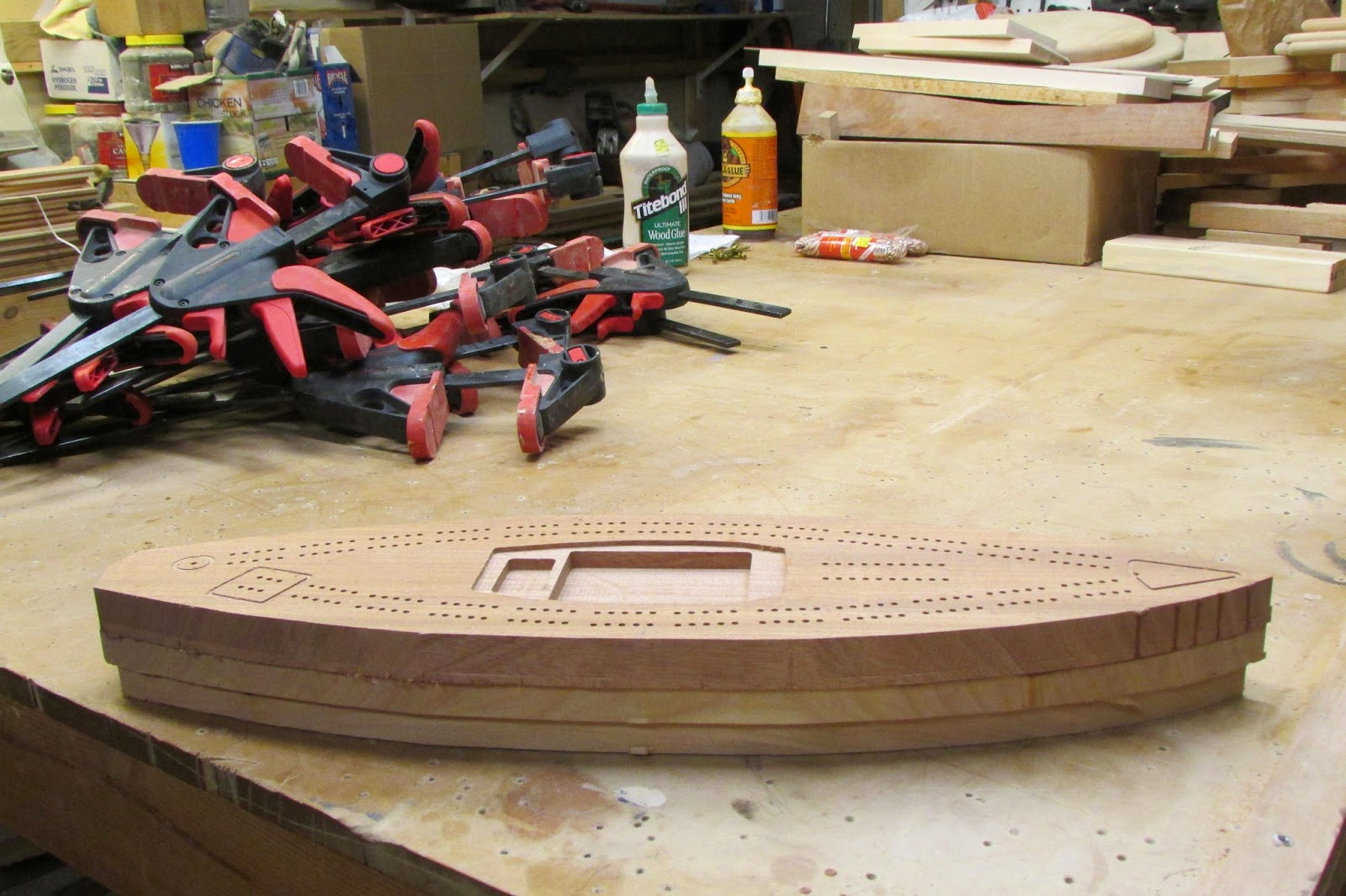 Splinters Woodworks: Custom Sailboat Two Person Cribbage Board