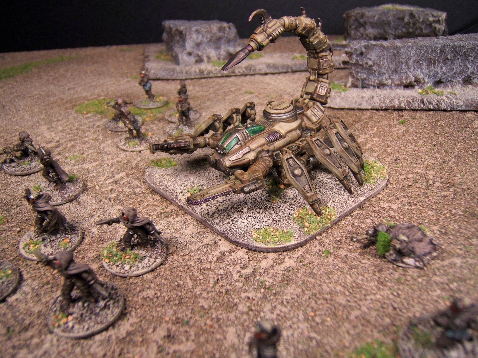 Scorpion Mech In Desert Colors, By Jason at Micropanzer