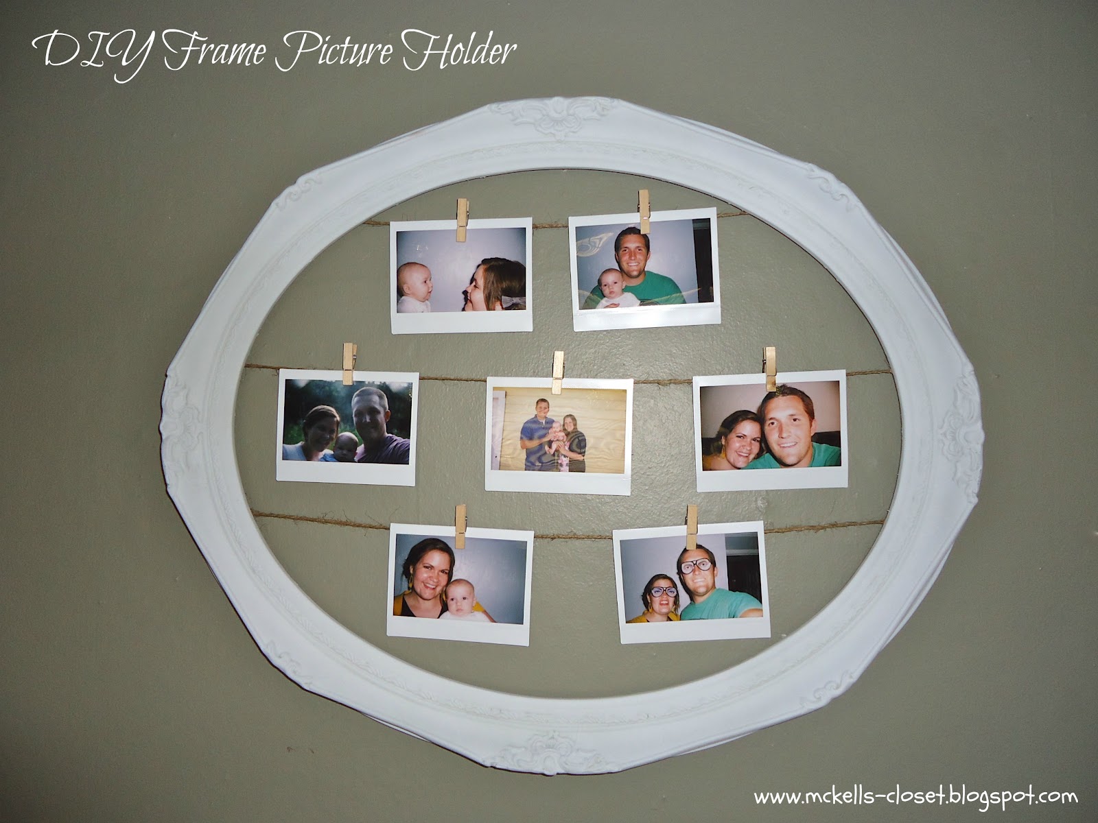 McKell's Closet: DIY Frame Picture Holder
