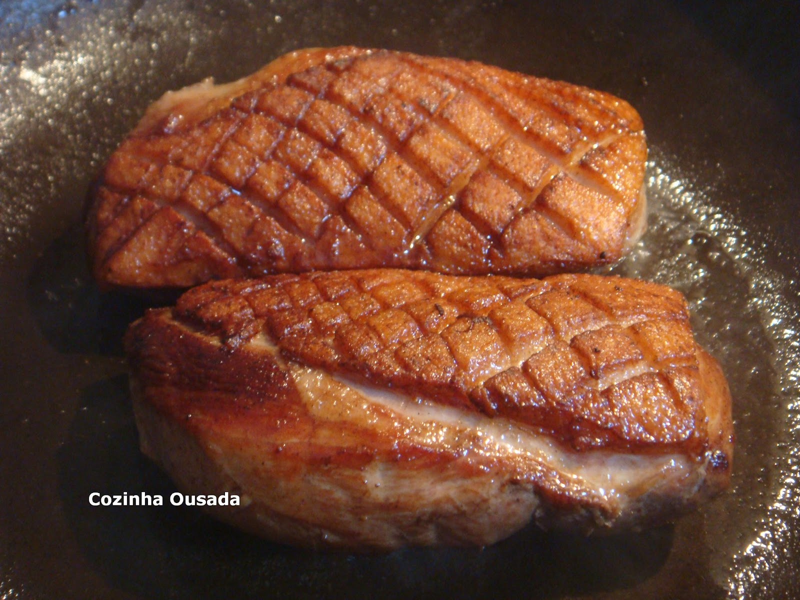 Cozinha Ousada: Magret guarnecido com Batatas e Manga