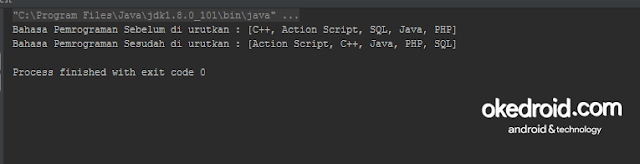 Belajar Mengurutkan (Sorting) List Pada Aktivitas Java - Java Media Kita