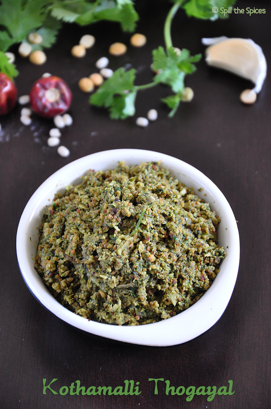 Kothamalli Thogayal | Coriander Thogayal | Spill the Spices
