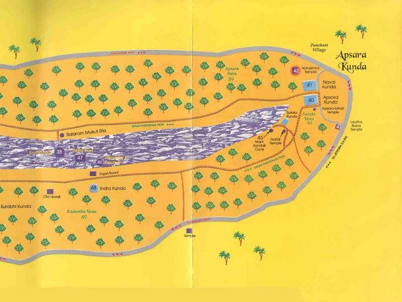 Radha Krishna Land: Govardhana Parikrama Map