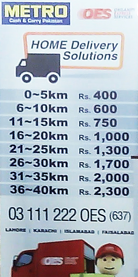 Metro : Offering Home Delivery Solutions For Karachi, Lahore, Islamabad ...