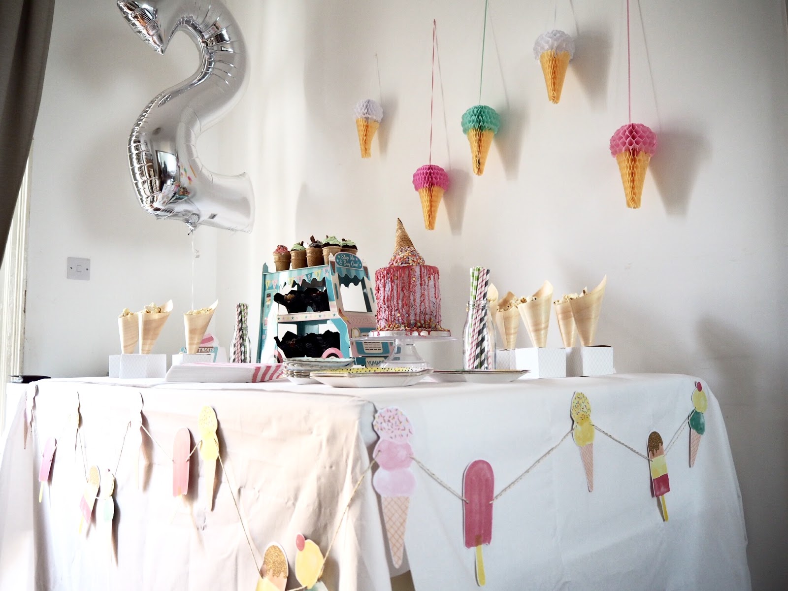 How To Create A Fun & Colourful Ice Cream Themed Birthday Party - Eat ...